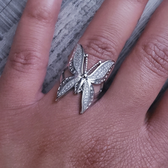 Jewelry | Sterling Silver Butterfly Ring | Poshmark